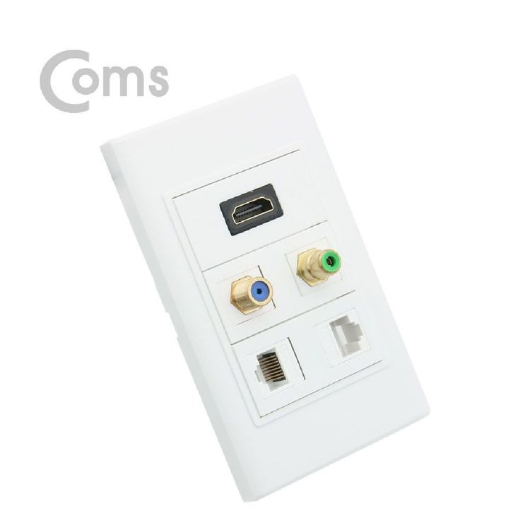 Coms Hdmi 월 플레이트멀티 Hdmi Rca Rf Utp X2 홈플러스 택배배송