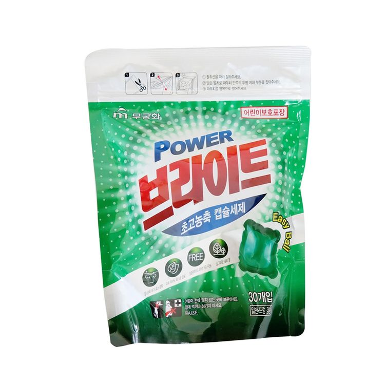 무궁화 파워 브라이트 캡슐세제 파우치형 30개입 홈플러스 택배배송