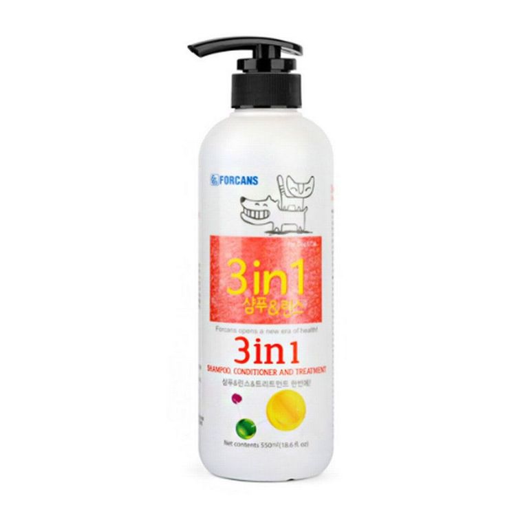 3in1 강아지 반려견 샴푸 린스 트리트먼트 550ml 홈플러스 택배배송
