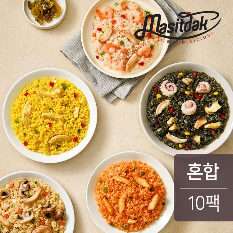 맛있닭 닭가슴살 한끼 곤약볶음밥 파우치 혼합 200gx10팩2kg 홈플러스 택배배송