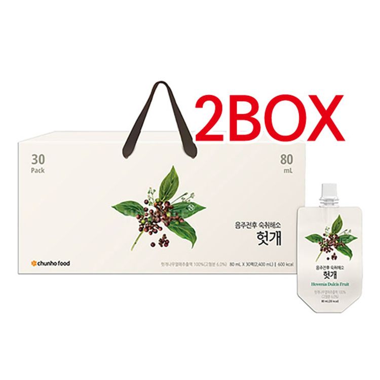 천호엔케어 숙취해소 헛개 80mlx30팩 2박스 헛개즙 홈플러스 택배배송