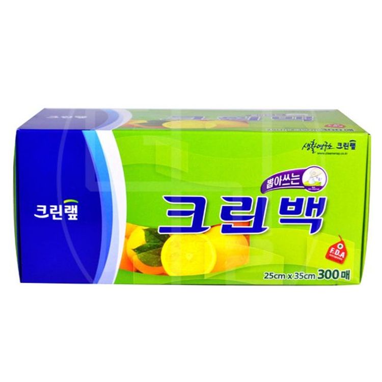 크린랩 티슈형 크린백 25x35cmx300매 크린팩 비닐백 홈플러스 택배배송