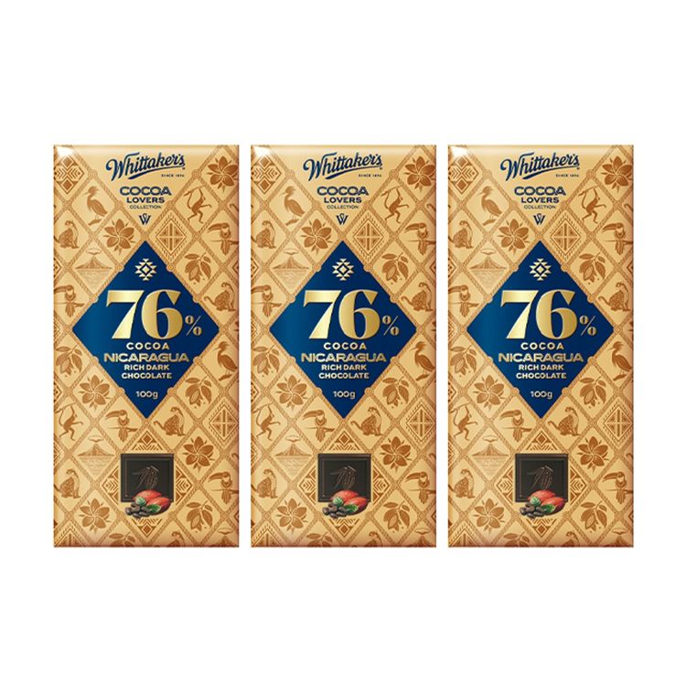 휘태커스 코코아 러버 컬렉션 76 니카라과 다크초콜릿 100g X3 유통기한임박 홈플러스 택배배송