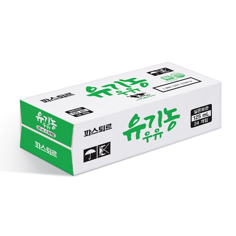 파스퇴르 유기농 멸균우유 125ml24 홈플러스