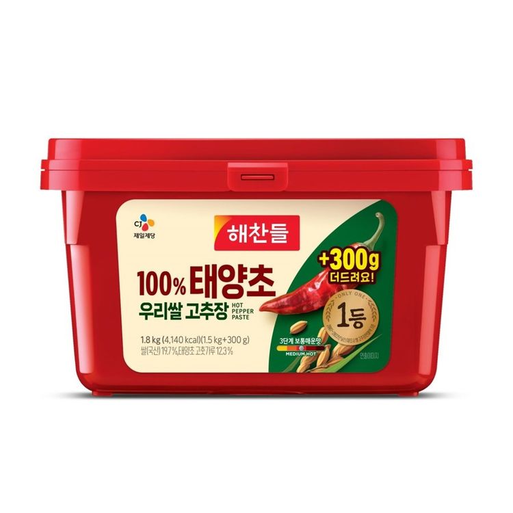 CJ 우리쌀로만든태양초골드고추장 1.5KG+300G | 홈플러스 익스프레스