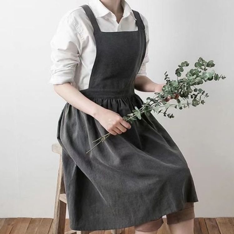 어린이집 교사 주방 카페 꽃집 주름 원피스 앞치마 홈플러스 택배배송