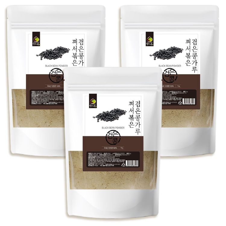 Well B 쪄서 볶은 국산 검은콩 가루 분말 3kg 홈플러스 택배배송