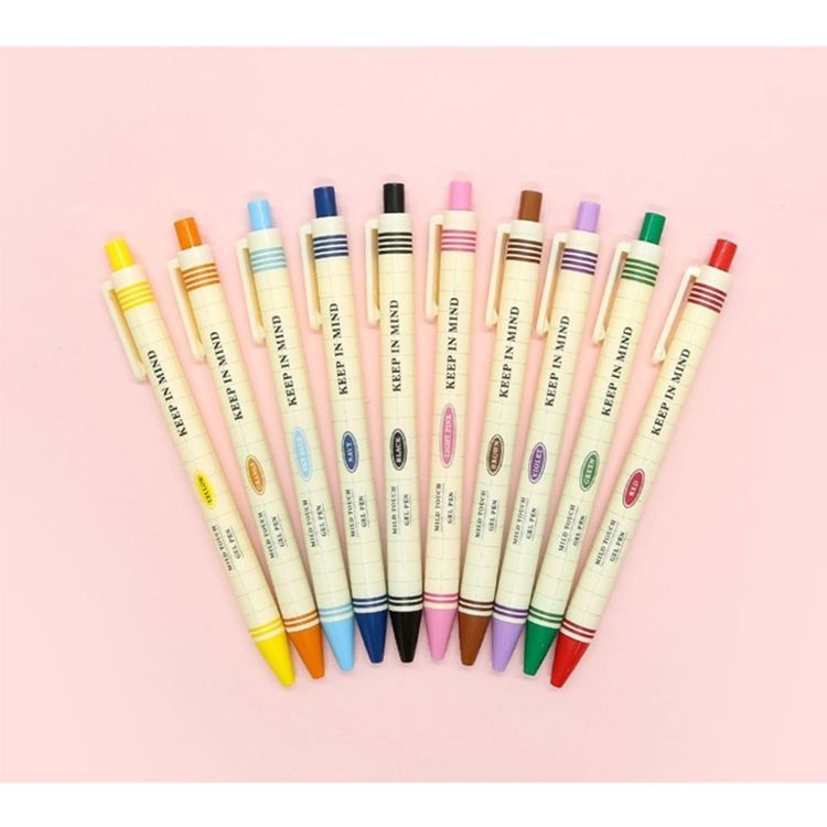 컬러 중성펜 세트 038mm 10개입 1p 필기 다꾸 볼펜 홈플러스 택배배송