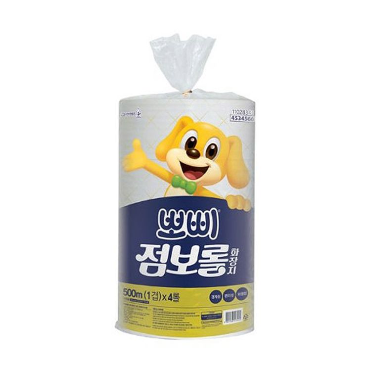 Op 유한 뽀삐 엠보싱 점보롤 화장지 500m 4롤 1개 홈플러스 택배배송