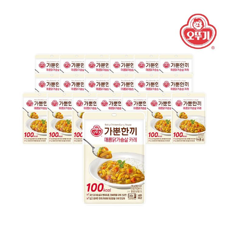 오뚜기 가뿐한끼 매콤닭가슴살카레 130g X 20개1박스 홈플러스 택배배송