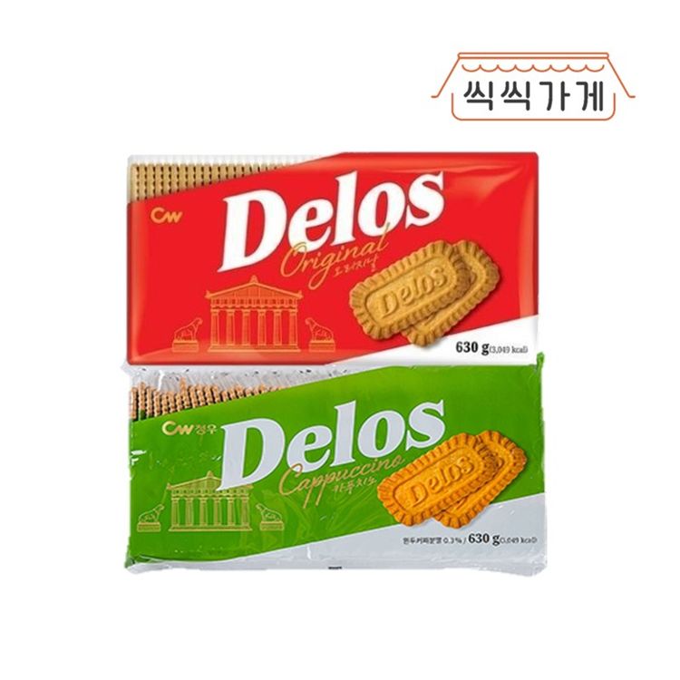 씩씩가게 델로스 630g 2종 1개씩오리지널 카푸치노 홈플러스 택배배송