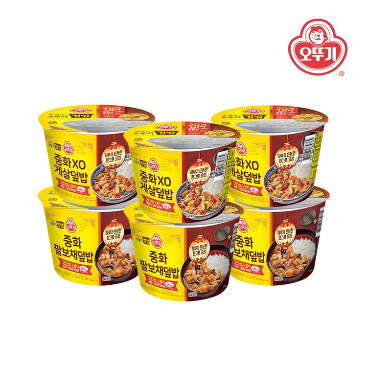 오뚜기 맛있는 오뚜기 컵밥 중화xo게살덮밥 287g X 6개중화팔보채덮밥 310g X 6 홈플러스 택배배송