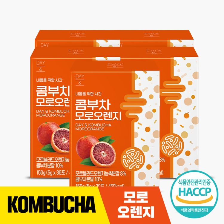 참앤들황토농원 데이앤 콤부차 모로오렌지 30포 5박스 홈플러스 택배배송