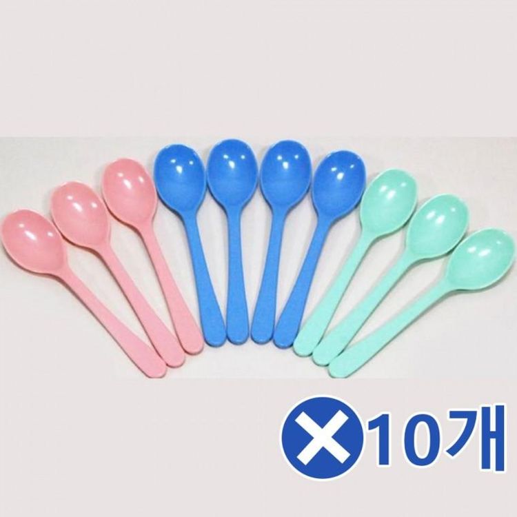 플라스틱 수저 10px10개 위생스푼 업소용수저 일회용 홈플러스 택배배송