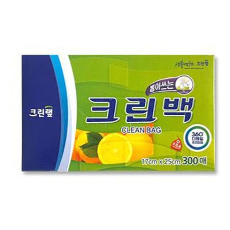 크린랲 크린백 위생백 비닐 봉투 비닐팩 17x25 300매 홈플러스 택배배송