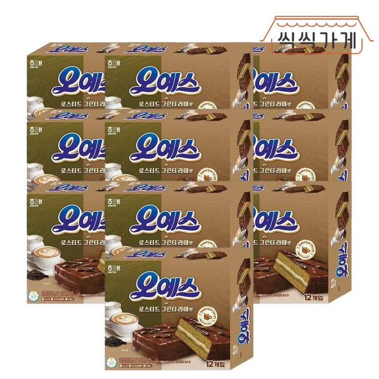 씩씩가게 오예스 그린티라떼 360g X 10ea 한박스 홈플러스 택배배송
