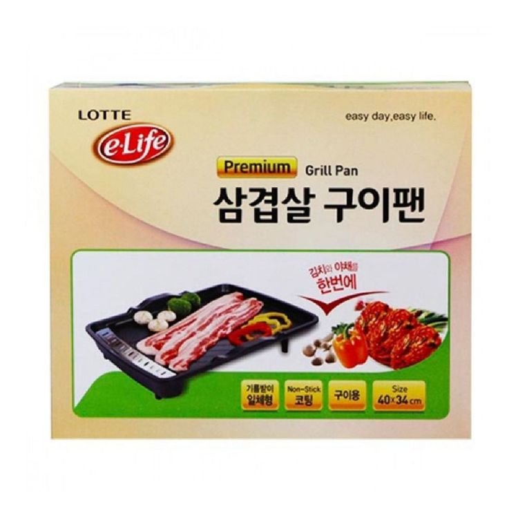 롯데 삼겹살 사각팬 주물 고기판 생선 불판 홈플러스 택배배송
