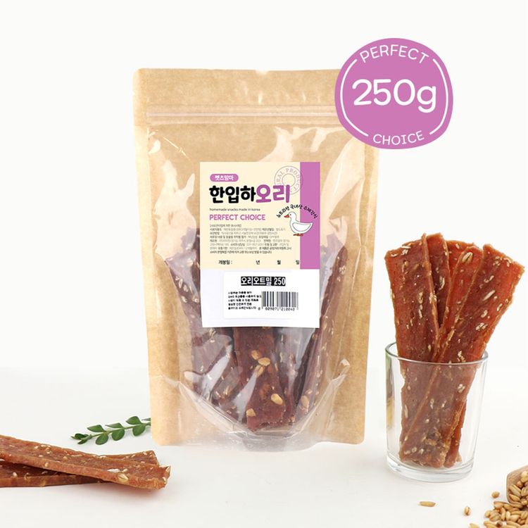 한입하오리 강아지 수제간식 오리고기 오트밀 250g 홈플러스 택배배송