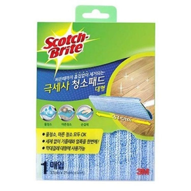 3m 실용적인 N6083ad8e5a 스카치브라이트 극세사 청소포 리필 대형 1매 홈플러스 택배배송