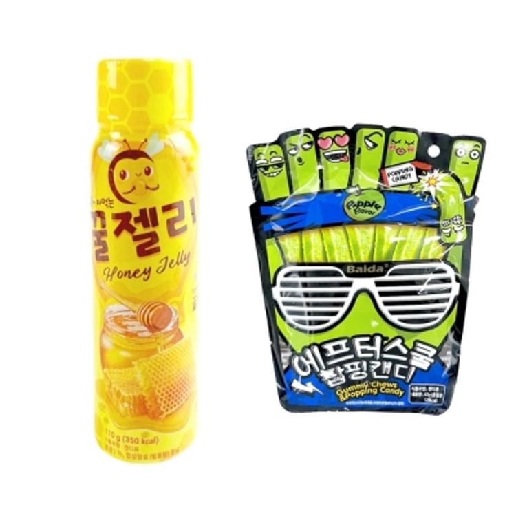 짜먹는 꿀젤리 벌꿀맛 12개에프터스쿨 팝핑 캔디 사과맛 12개 홈플러스 택배배송