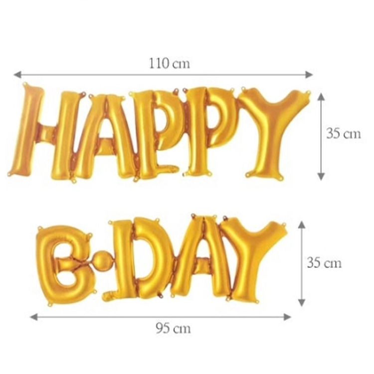 생일 축하 이니셜 이벤트 행사 장식 호일풍선 골드 홈플러스 택배배송