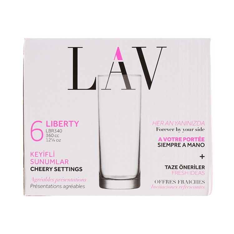 직수입 LAV 스트레이트 유리컵6P세트 360ML | 홈플러스