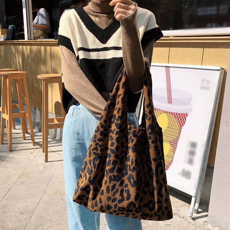 플랜 데일리 에코백레오파드 코듀로이 숄더백 홈플러스 택배배송
