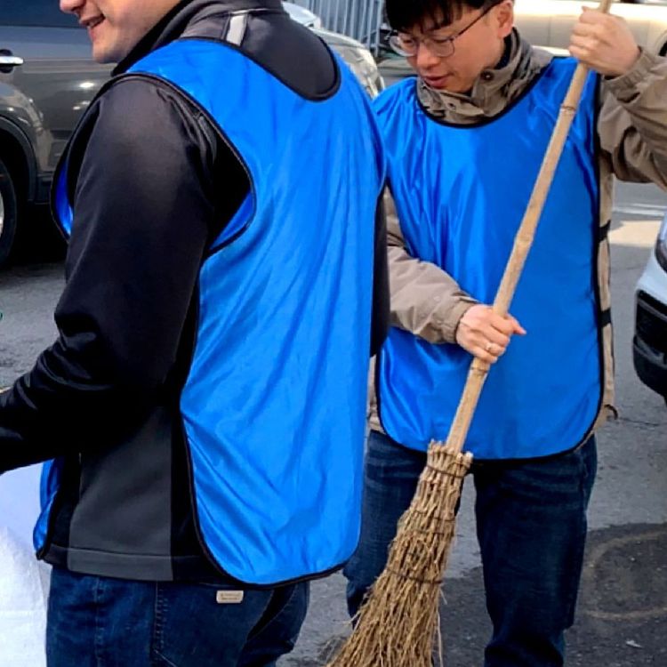 밴드형 팀조끼 블루 축구 풋살 행사용 홈플러스 택배배송