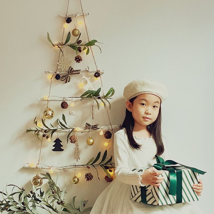 바보사랑 크리스마스 장식 벽트리 올리브 블랙 55cm 홈플러스 택배배송