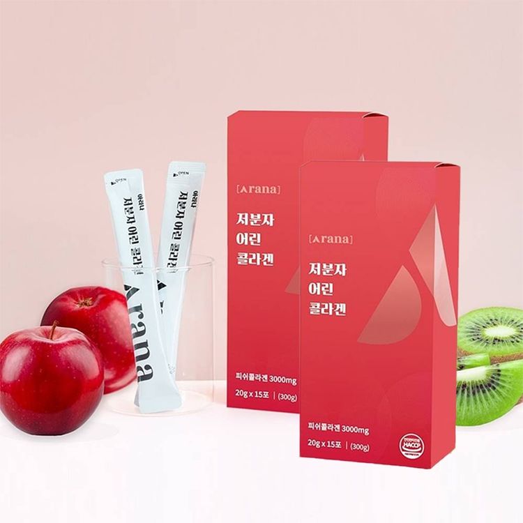 아라나 초저분자 어린 피쉬 콜라겐 3000mg 15포x2통 홈플러스 택배배송