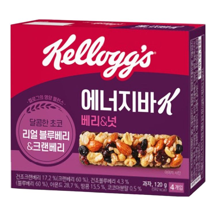 켈로그 에너지바k 베리앤넛30gx4개입 홈플러스 택배배송