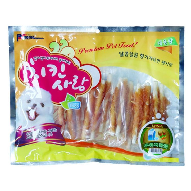 강아지 간식 우유치킨껌 400g 1p 반려견 애견 영양 홈플러스 택배배송