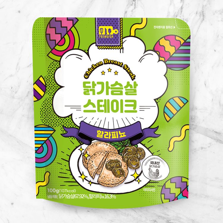 펀테이블 닭가슴살 스테이크 할라피뇨 100g1팩 홈플러스 택배배송