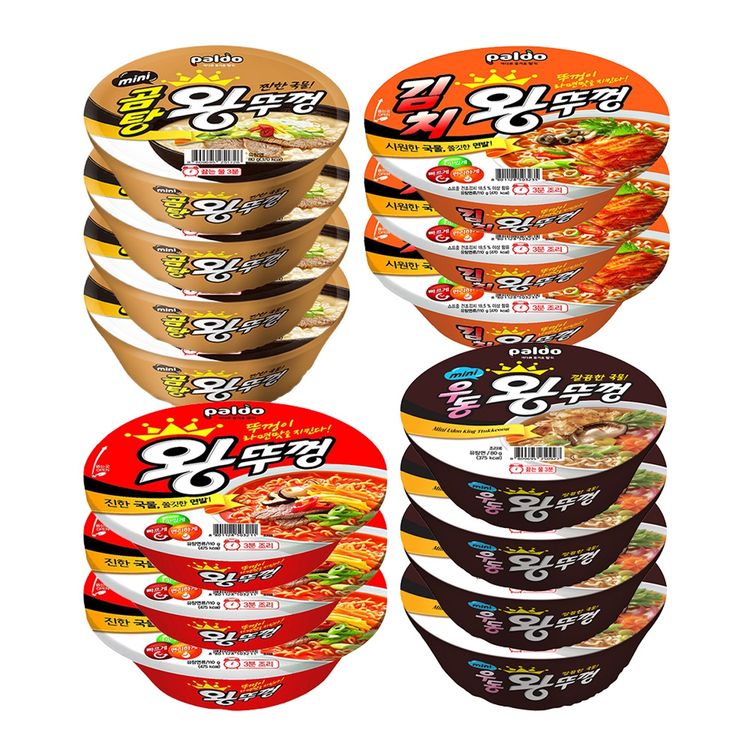왕뚜껑110gx3개김치왕뚜껑110gx3개미니곰탕왕뚜껑80gx4개미니우동왕뚜껑80gx4 홈플러스 택배배송