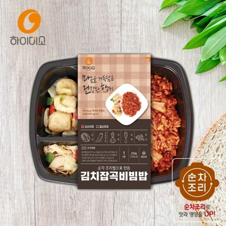 김치잡곡비빕밥 5팩 건강 수제도시락 하이미소 간편 간단 맛있는 직장인 아침 점심 한끼식사 홈플러스 택배배송
