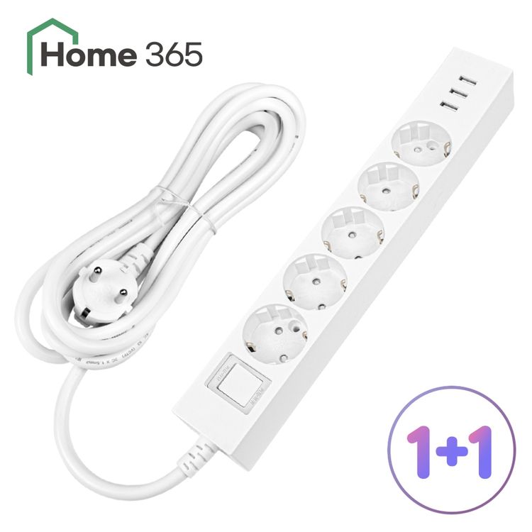 11 홈365 국산 Usb 멀티탭 과부하차단 5구 3m 3포트 30 고속충전 홈플러스 택배배송