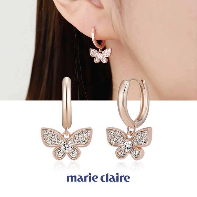 마리끌레르 버터플라이 귀걸이 Mcer0347 14k Gold Plated 홈플러스 택배배송