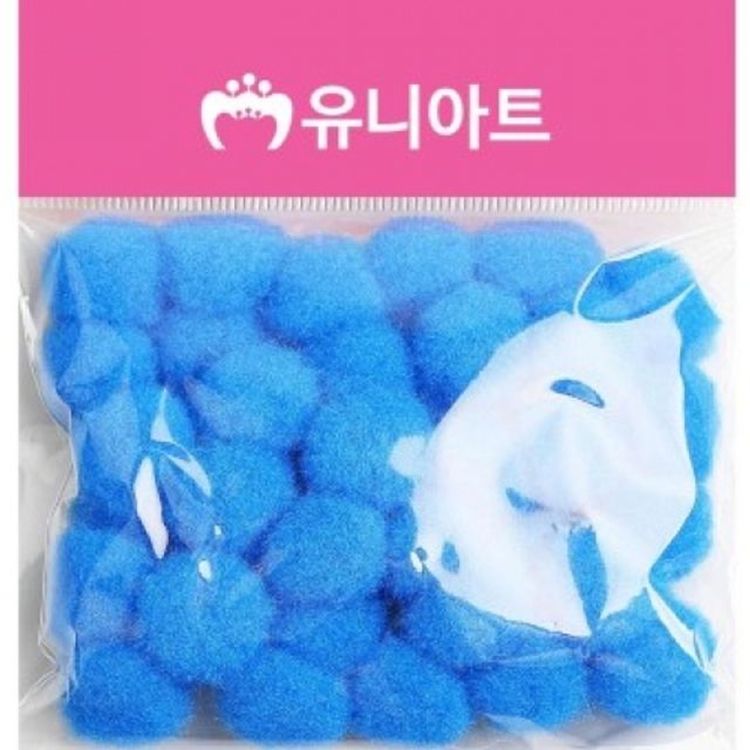 유니아트 Nc224a4e871 퐁퐁 칼라 1000 파랑 20mm 6팩만들기재료 뿅 홈플러스 택배배송