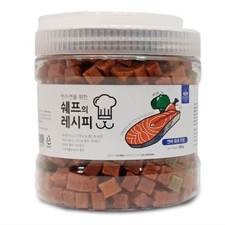 강아지 칭찬 노견 영양간식 훈련용간식 연어트릿 800g 홈플러스 택배배송