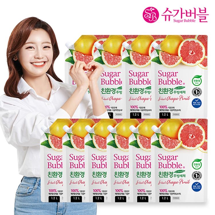 슈가버블 친환경 1종 주방세제 스위트자몽 12l X 10개 홈플러스 택배배송