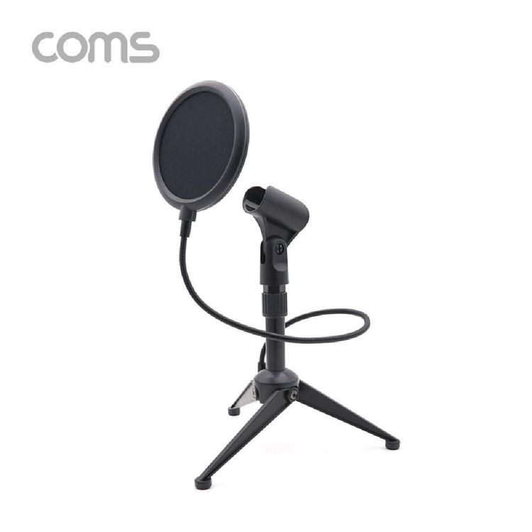 Coms 팝스크린 마이크 스탠드 삼각 거치대 높이 조절 홈플러스 택배배송