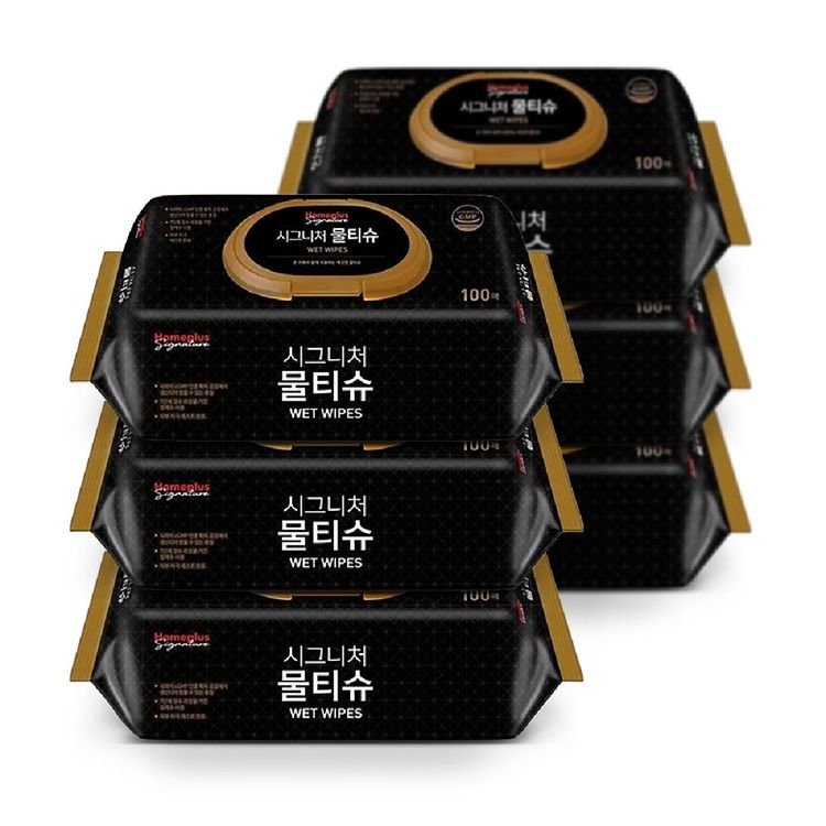 홈플러스 시그니처 물티슈 캡형 100매 X6팩 홈플러스 택배배송