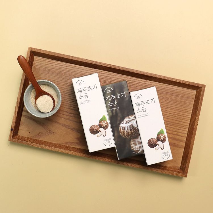 3개묶음 프리미엄 제주초기소금 510g 신안천일염 표고버섯소금 제주도기념품 한가위 홈플러스 택배배송
