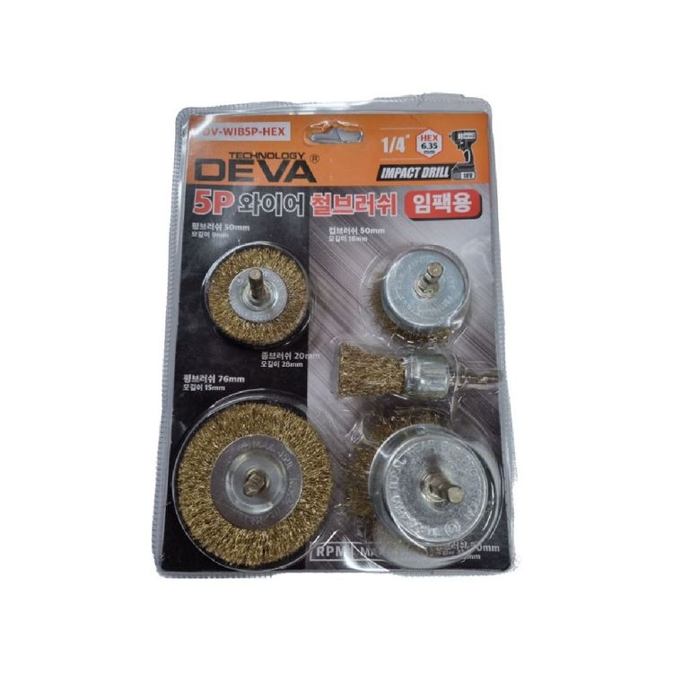 Deva 데바 5p 와이어 철 브러쉬 임팩용 Dv Wub5p Hex 홈플러스 택배배송