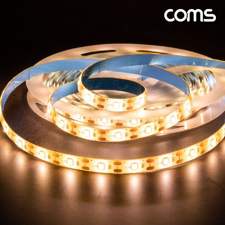 Coms 붙이는 Usb 5v Led 줄조명 슬림형 5m 2700k 붙이는줄조명 Led줄조명 홈플러스 택배배송