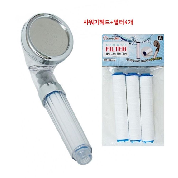 안심필터정수샤워기리필3개 샤워기헤드 홈플러스 택배배송
