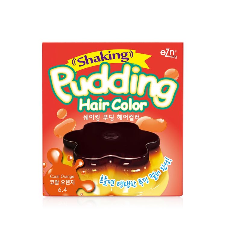 이지엔 쉐이킹 푸딩 헤어칼라 염색약 64 코랄 오렌지 홈플러스 택배배송
