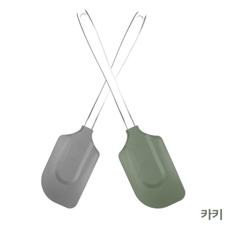 알뜰 스푼 스파츌라 밥 이유식 실리콘 볶음 주걱 카키 홈플러스 택배배송