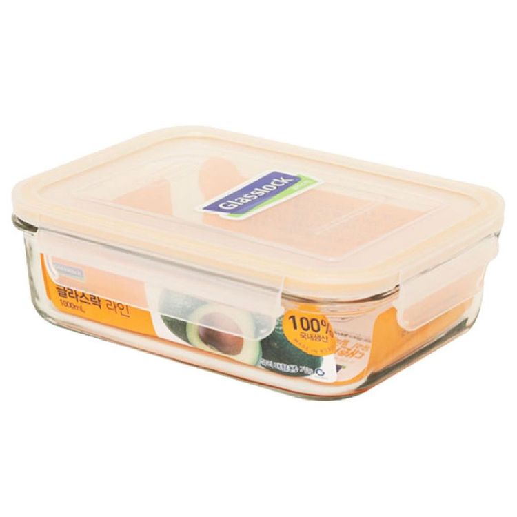 글라스락 라인 밀폐용기 1000ml 직사각 홈베이킹 반찬 홈플러스 택배배송