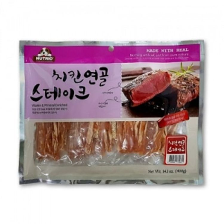 강아지 육포 애견 간식 치킨 연골 스테이크 400g 홈플러스 택배배송